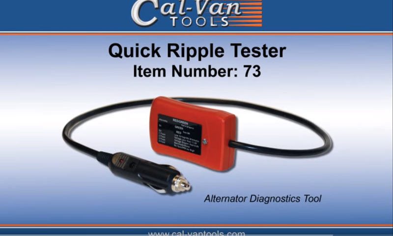 73 Quick Ripple Tester - Cal-Van Tools